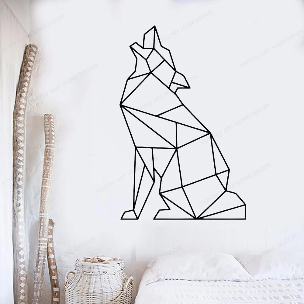 Geometric Wolf Howling
