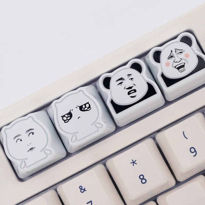 Holyoops Cute Meme Artisan Keycap Cnc Anodized Aluminum Compatible ...