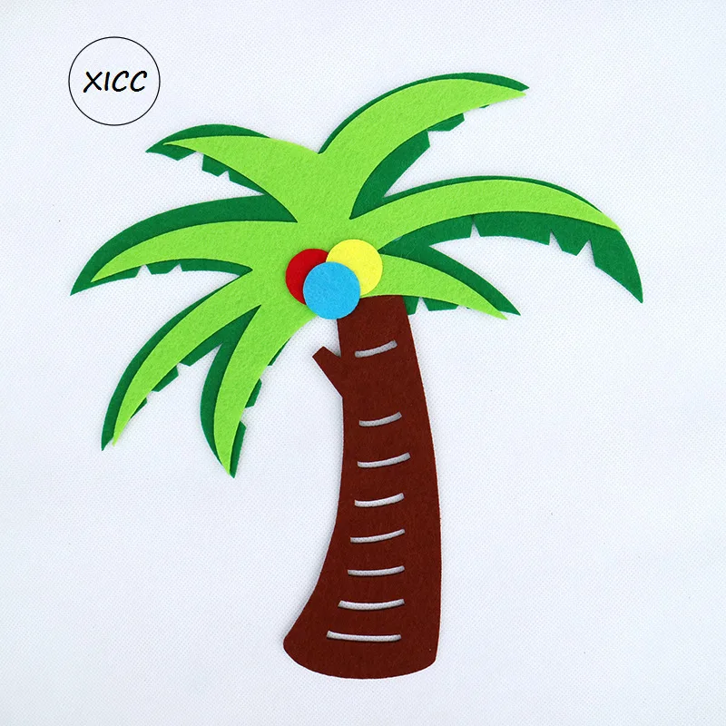 Coconut Tree Drawing For Kids
