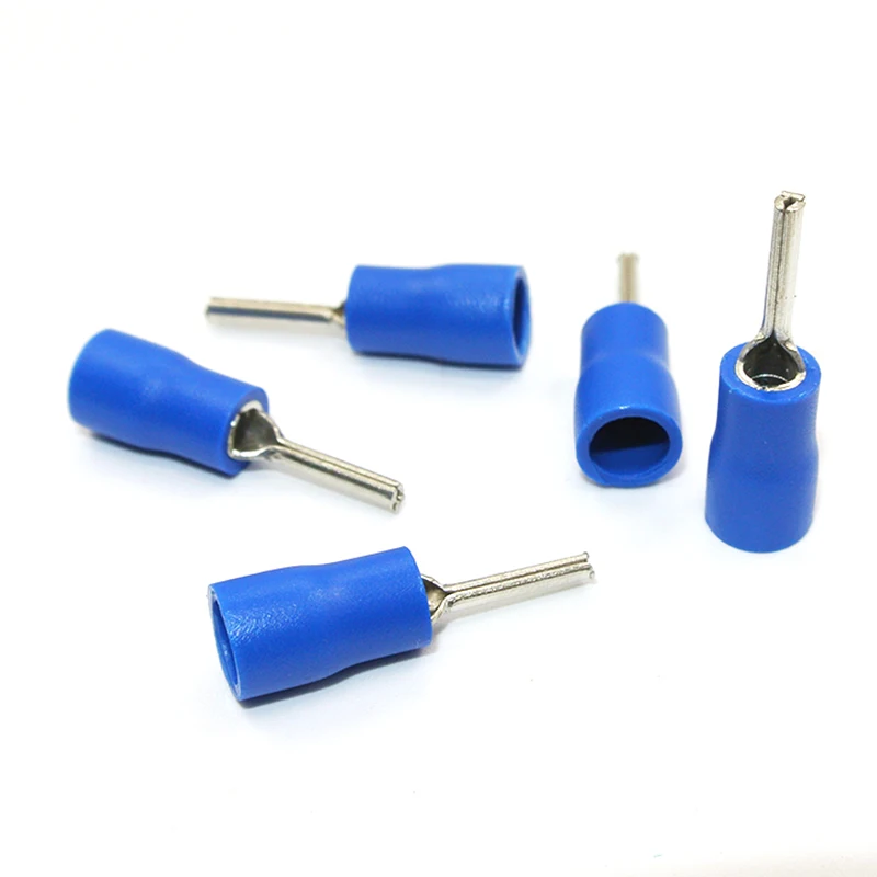 50pcs-16-14AWG-Insulated-Pin-Terminals-Electrical-Splice-Crimp ...