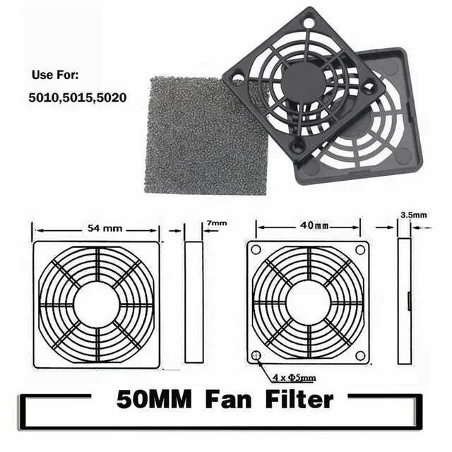 2pcs Dustproof Fan Filter 40mm 50mm 60mm 80mm 90mm 120mm for PC ...