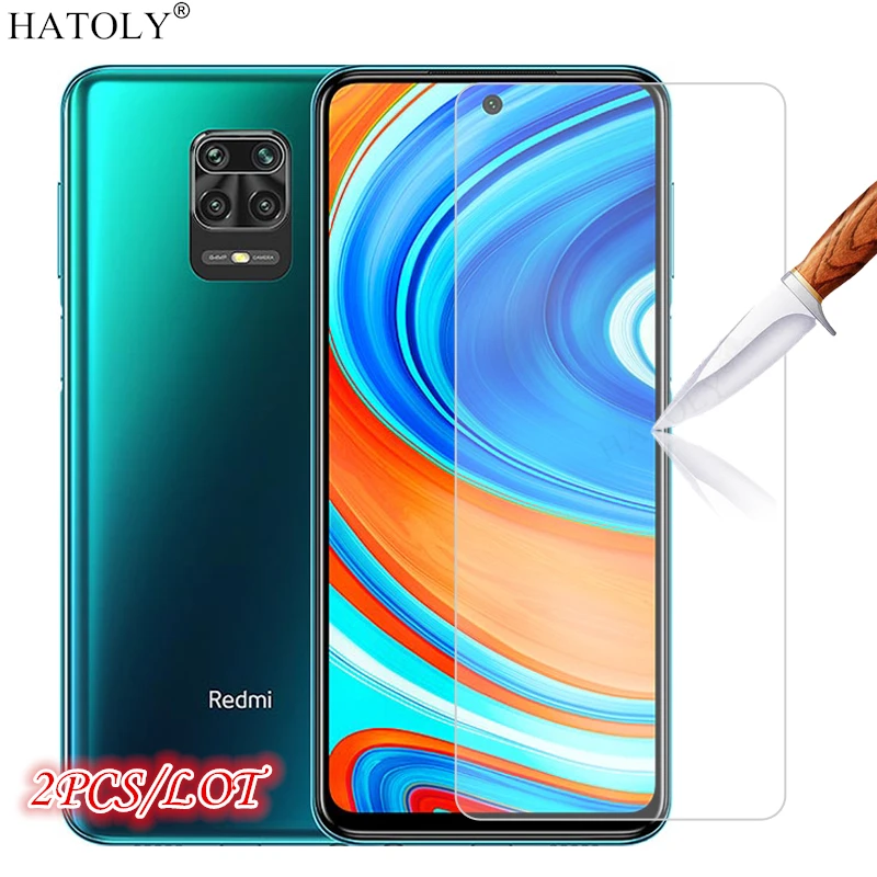 2 piezas de vidrio en Redmi Note 9 Pro Max Protector de pantalla de ...