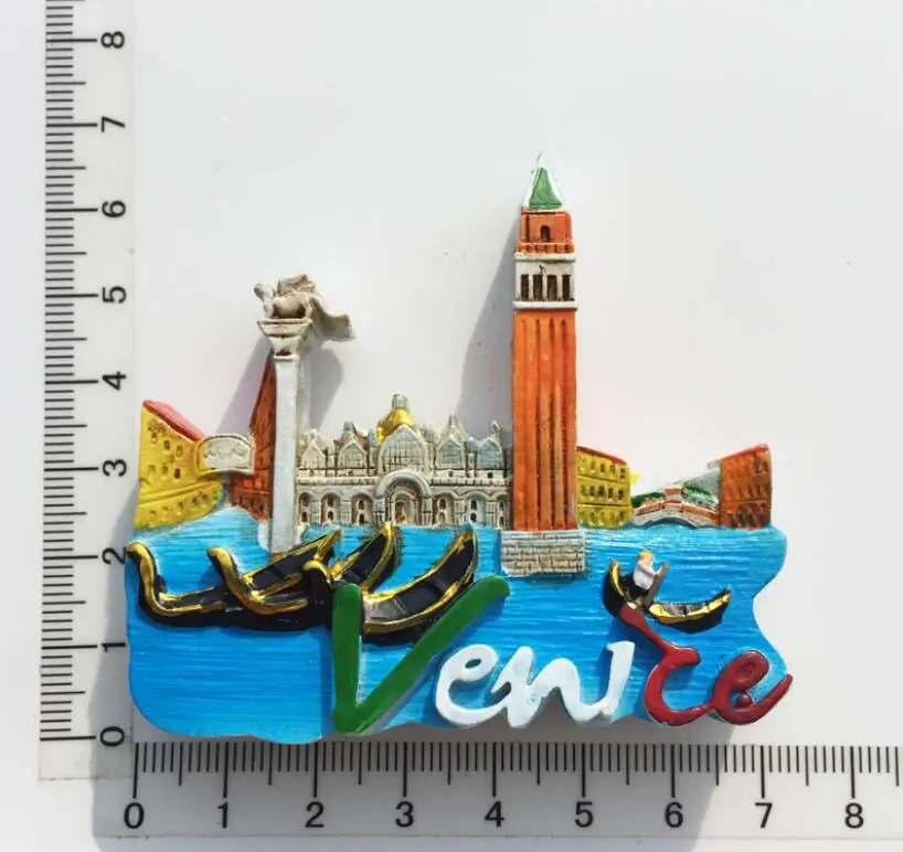 Milan Venice, Rome, Italy Travel Souvenir Fridge Magnet Barcelona ...