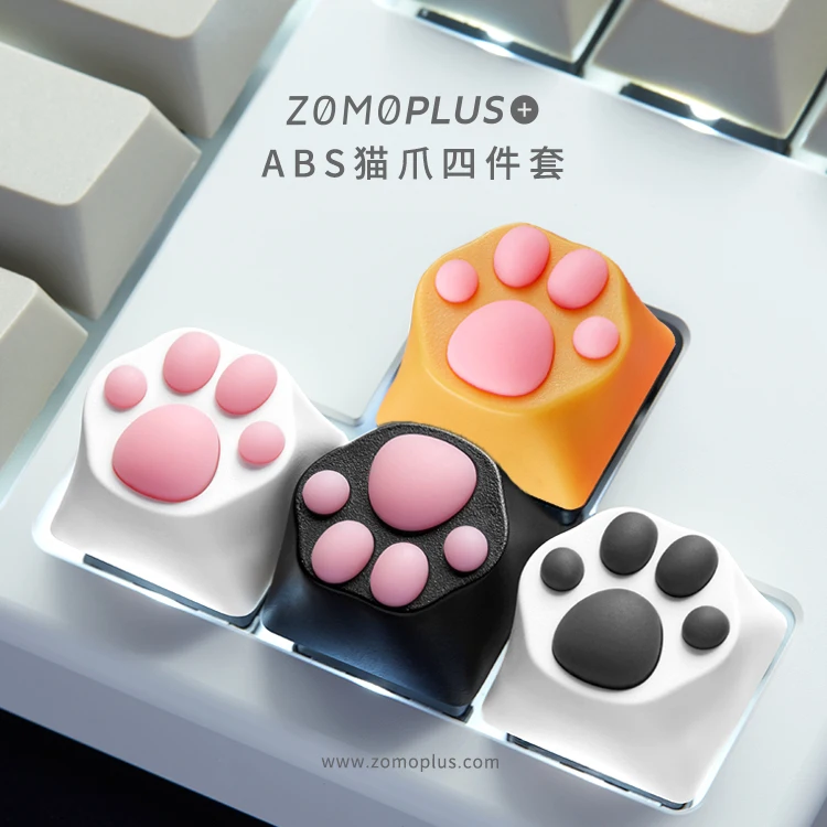 JKDK ZOMO cat paw ABS keycaps cherry mx switch keycaps for mechancial ...