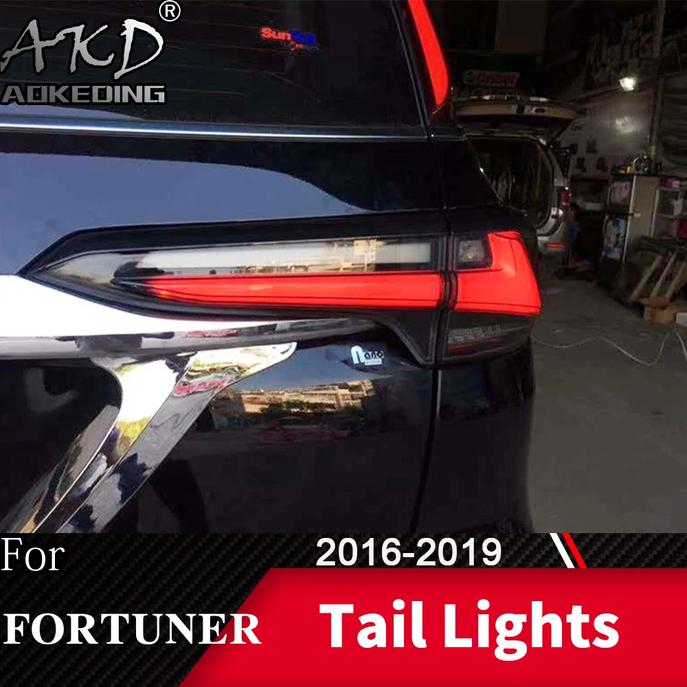 For Car Toyota Fortuner Tail Lamp 2016 2020 LED Fog Lights Day Running ...