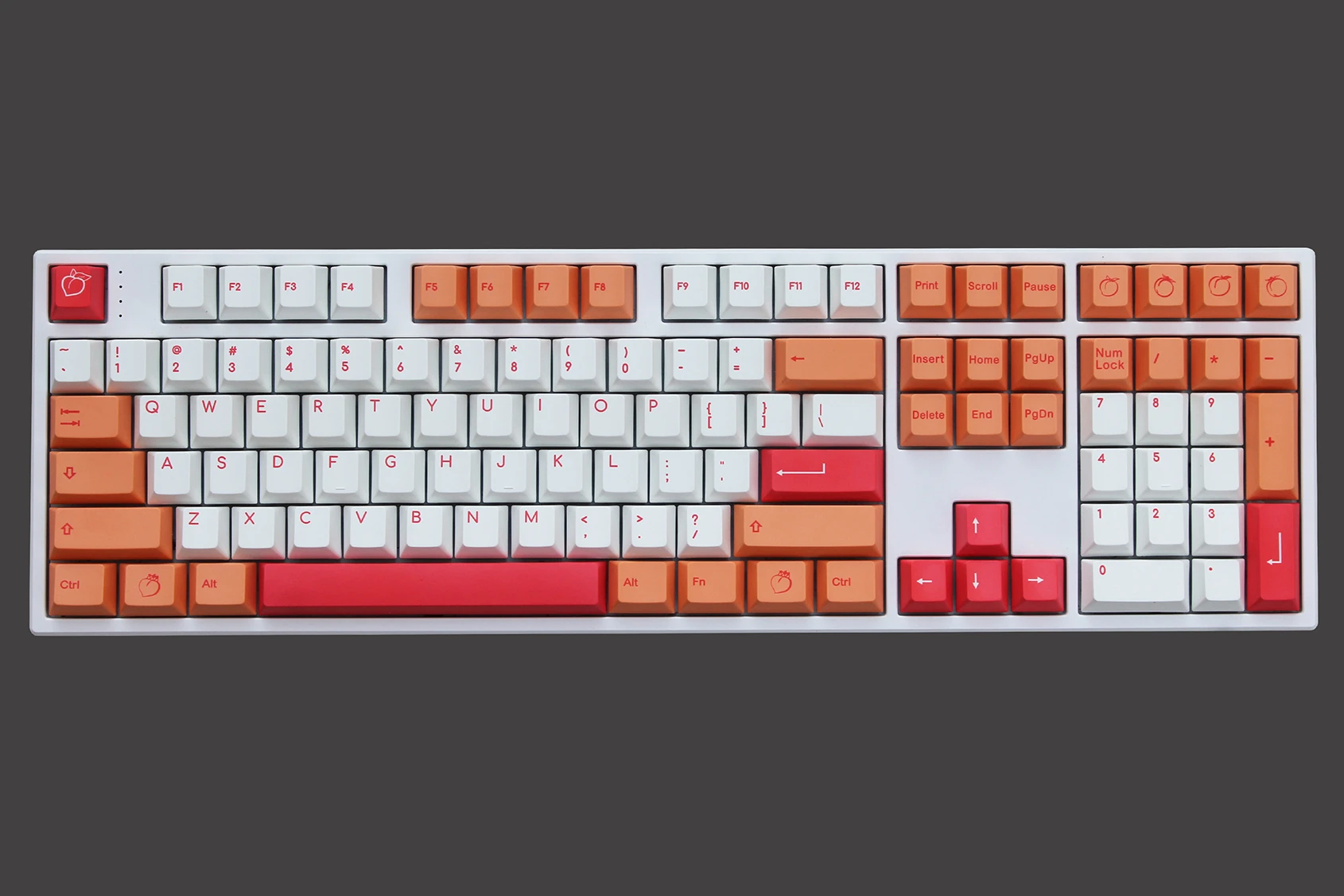 Peach Personality Keycaps 130 Key-cap Cherry Profile Pbt Sublimation ...