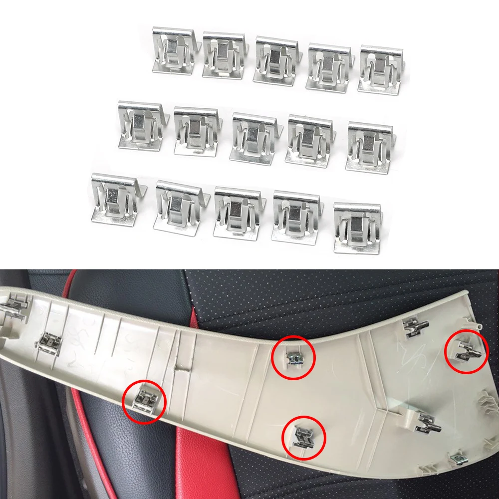 15Pcs Universal Car Fasteners Car Dashboards DVD Interior Trim Plate ...
