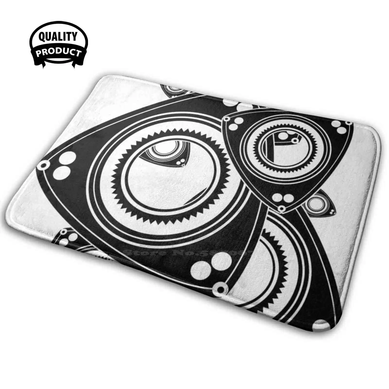 Rotary Dorito Wankel Engine Soft House Family Anti Slip Mat Rug Carpet ...