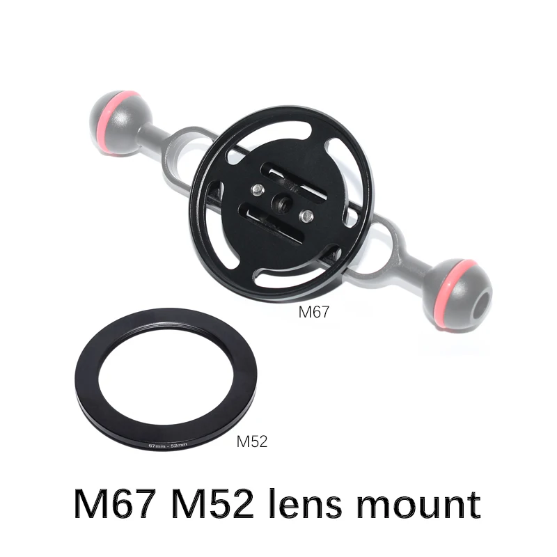 NiteScuba Diving M52 M67 Adapter Mount For 52mm 67mm Thread Lens Holder ...