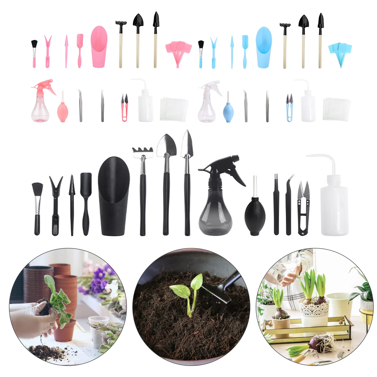 Set Of 5 Mini Garden Tools For Succulent Plants, Hand Transplanting ...