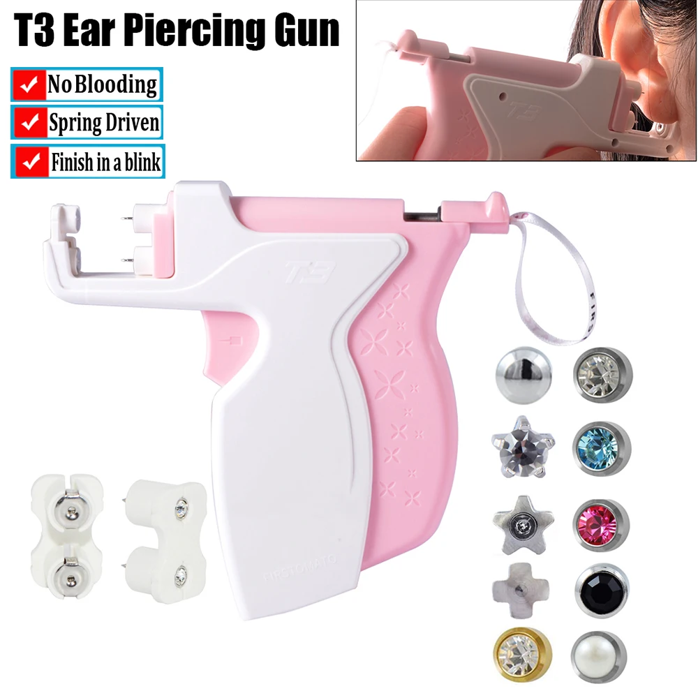 New-Desgin-T3-Professional-Ear-Piercing-Gun-Ear-Piercing-Tools-Easy-to ...