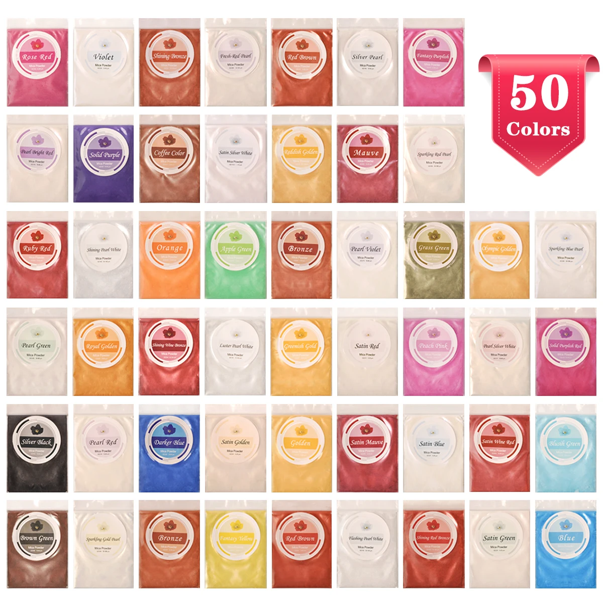 50-Color-Resin-Pigment-Filler-Pearlescent-Powder-Coloring-Dye-DIY-UV ...