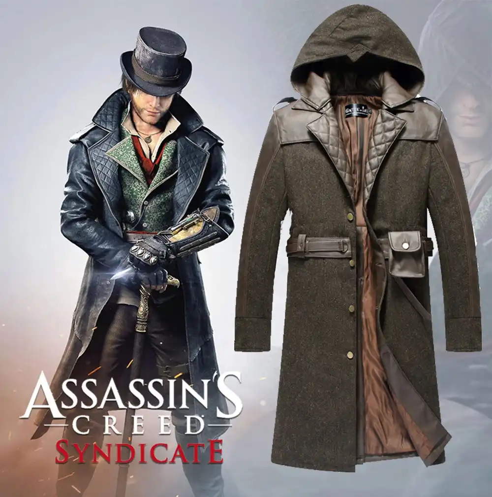 Assassin's Creed Disfraz de Cosplay para hombre y mujer, ropa de calle con capucha, chaquetas de ...