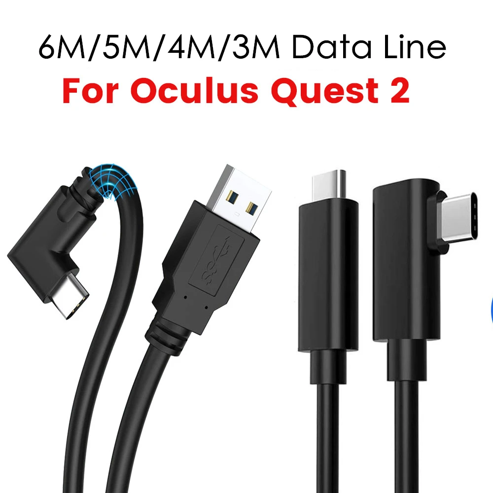 6m/5m Quest 2 Data Line Charging Cable For Oculus Quest 1/2 Link Vr ...