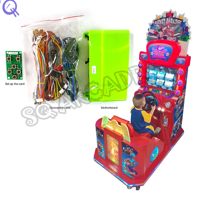 Arcade-Racing-Game-Cabinet-DIY-Children-Coin-Operated-VGA-Machine-Kit ...
