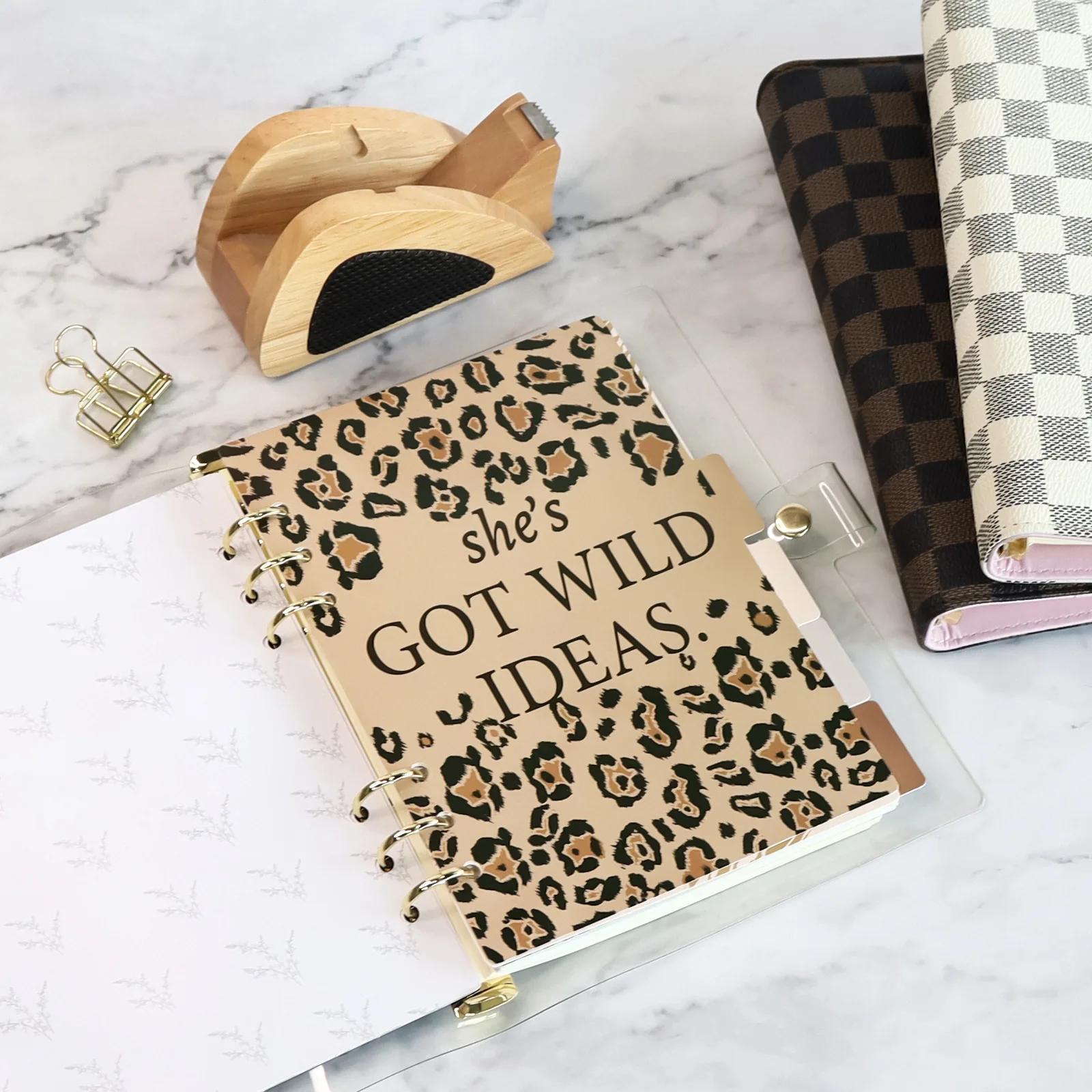 CARNET DE NOTES,A5 6 pages--carnet de notes A5 à motif léopard créatif ...