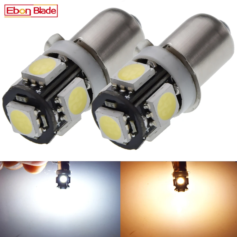 2pcs Warm White/white P13.5s Pr2 Pr3 Led Upgrade Bulb 5050 5smd Light ...
