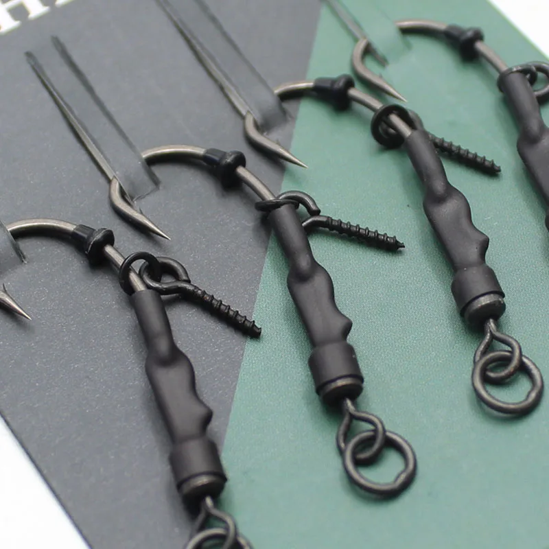 4-Stuks-Karpervissen-Haar-Rigs-Klaar-Gemaakt-Boilie-Gebonden-Rig-Karper ...