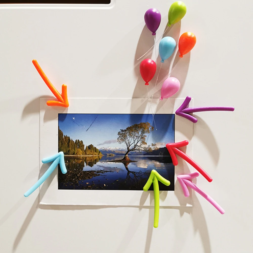 6 Buah Magnet Kulkas Kreatif Musik Panah Balon Magnetik Papan Tulis ...