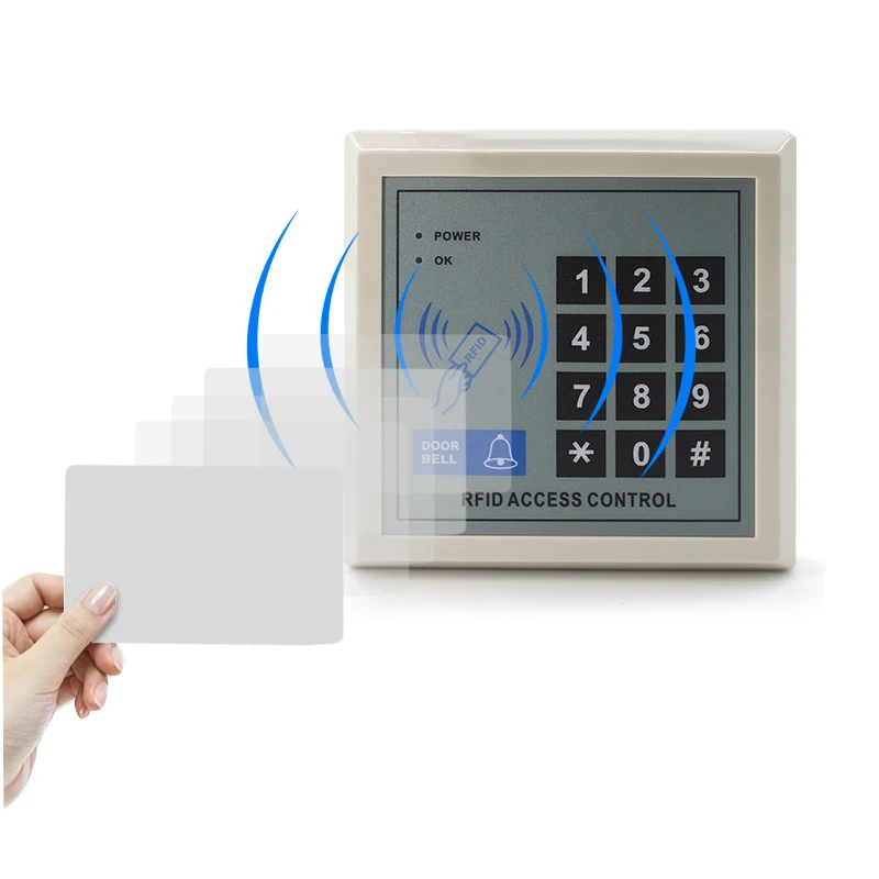 125KHz 13.56MHz RFID Keypad Door Access Control System Kit IC ID Card ...