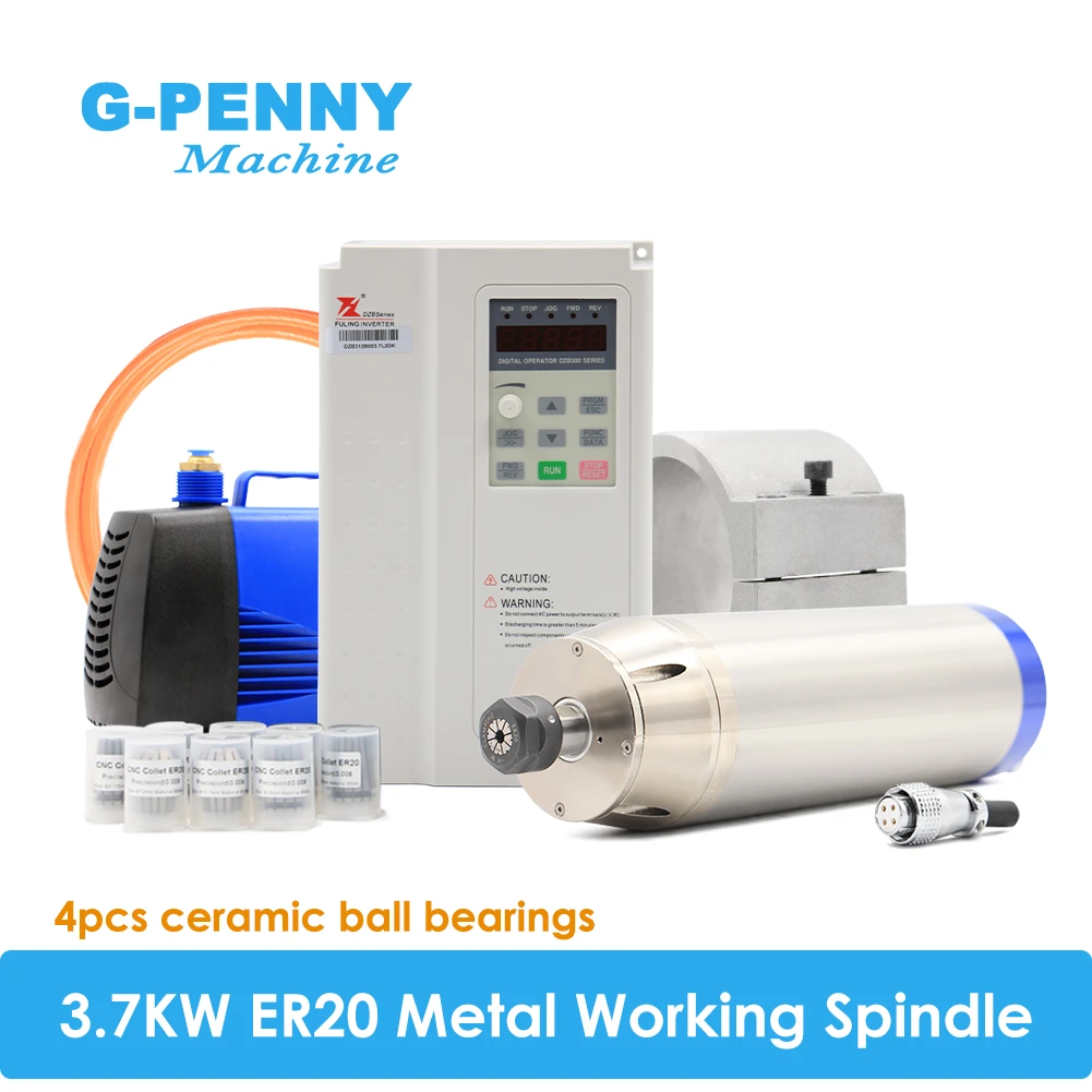 3.7kw Metal Working Spindle Kit 800hz Professional Engraving On ...