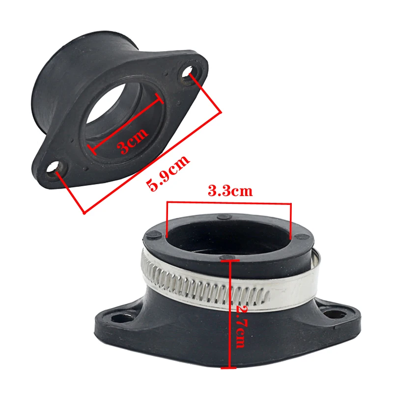 Motorcycle-Rubber-Adapter-Intake-Pipe-Rubber-Mat-Fits-PWK-28-30mm ...