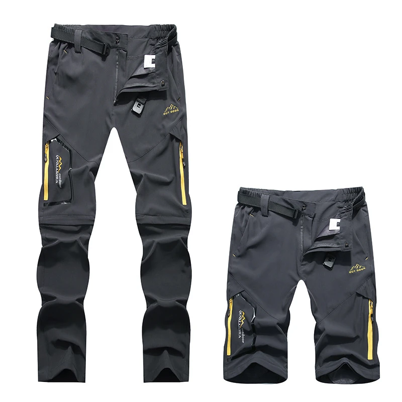 Men's Summer Stretch Thin Waterproof Hiking Pants Quick Dry Outdoor ...