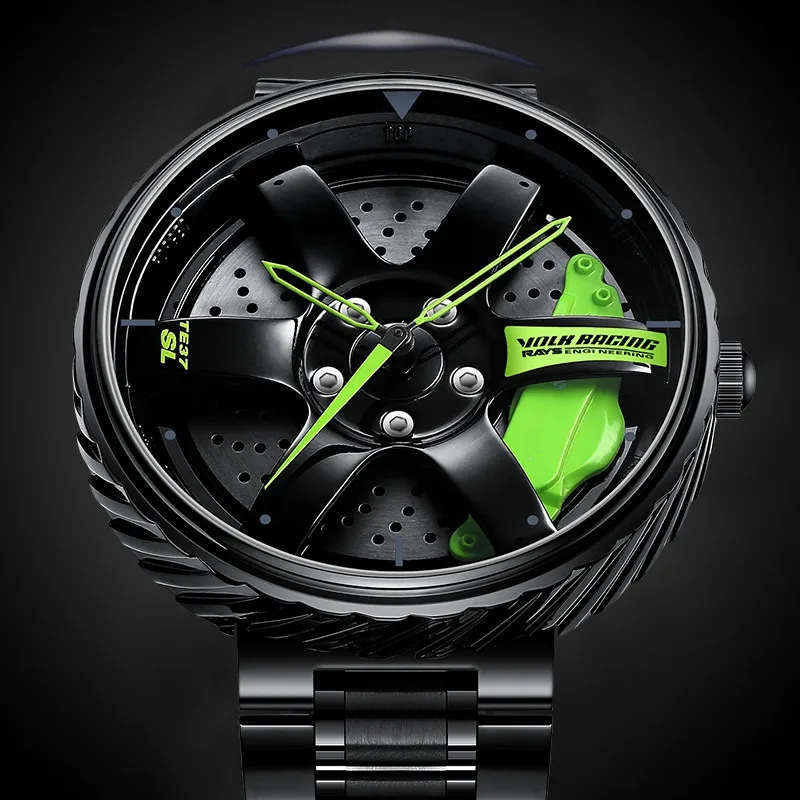 2023-Sport-Car-Wheel-Rim-Hub-Watches-for-Men-Custom-Design-Quartz ...