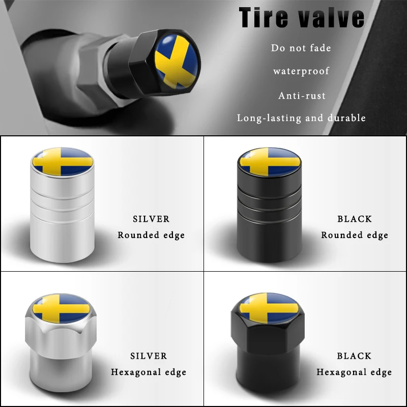 4Pc-Car-Styling-3D-Aluminum-Alloy-Wheel-Tire-Valve-Caps-Stem-Cover ...