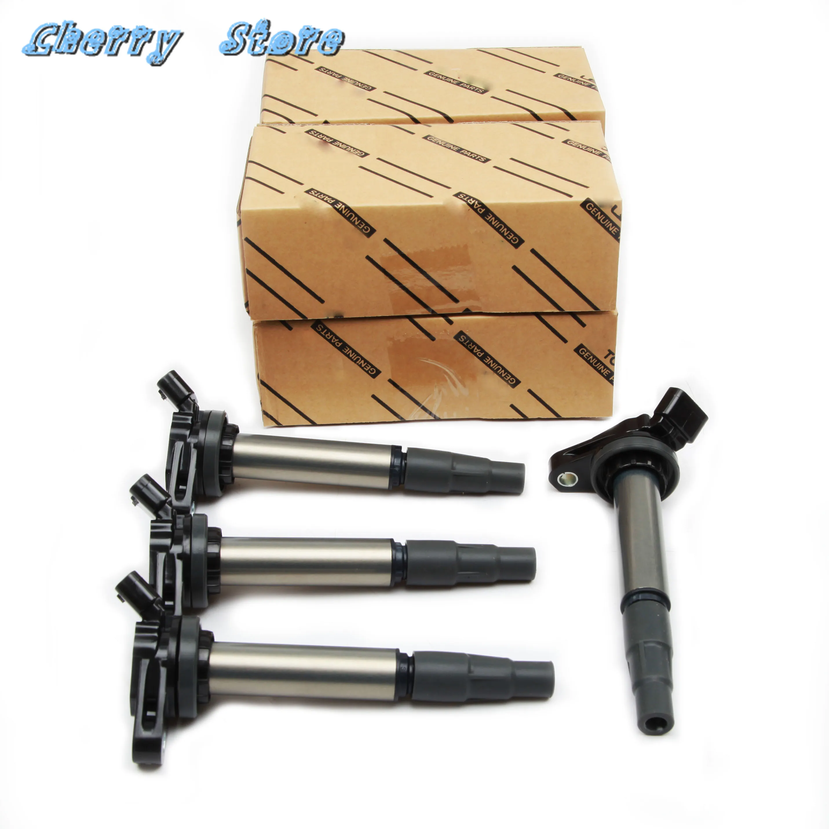 New 4pcs 9091902252 Ignition Coil Auto For Toyota Auris Corolla Matrix ...