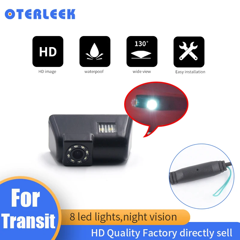 Super Night Vision 8 Led Lights Rear Camera For Ford Transit Waterproof ...