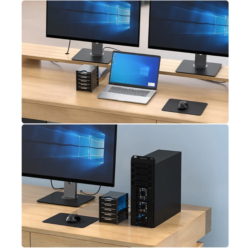 Hard Drive Bracket 5 Layers Hard Disk Shelf Organizer Box HDD Rack ...