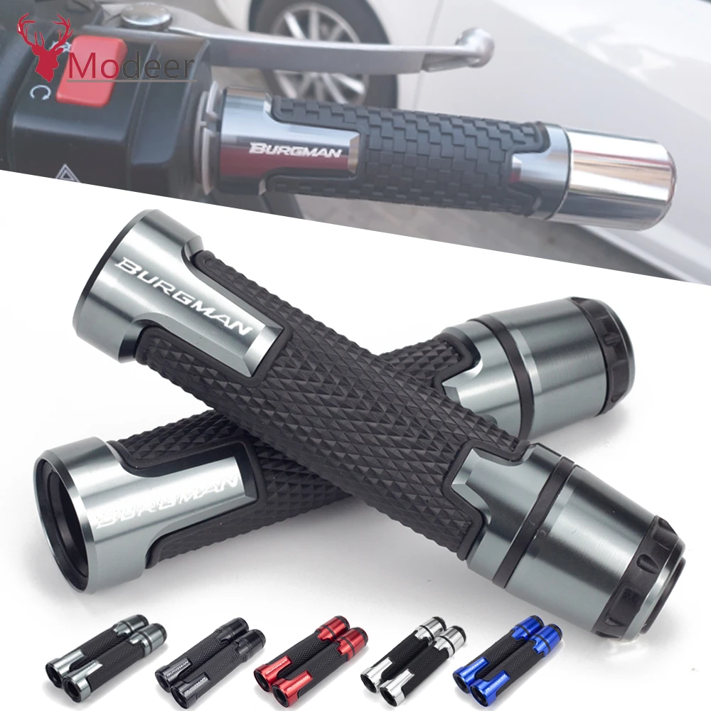 7/8'' 22mm Burgman Handlebar Handle Grip Cnc Motorcycle Ends Handles ...