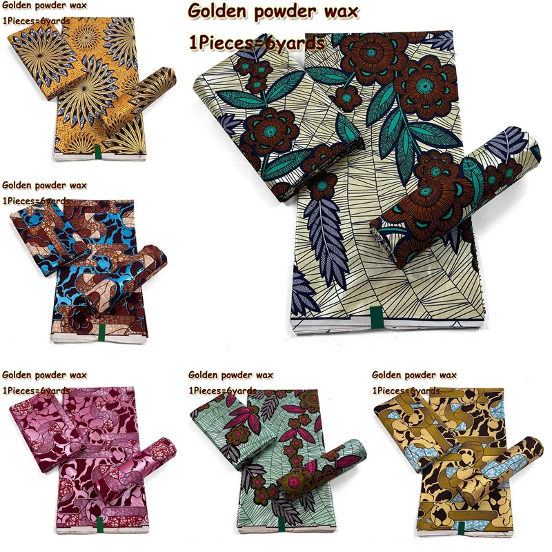 2022 African Golden Wax Fabric 100% Cotton Stuff Rapper Batik Ankara ...