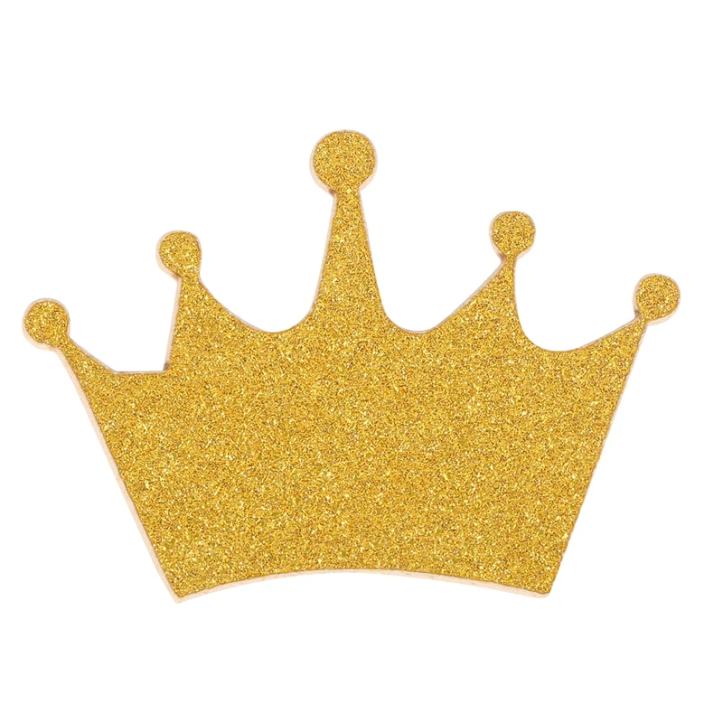 Corona dorada brillante para cupcakes, decoración para bodas y fiestas ...