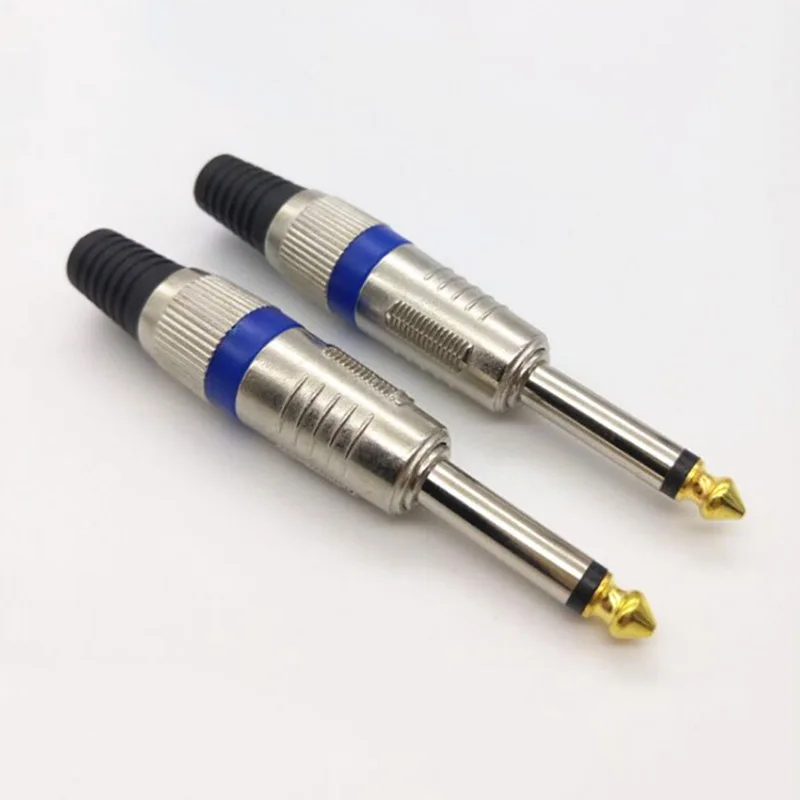 2pcs-6-35mm-Connector-Audio-Plug-Jack-6-5-Amplifier-Microphone-Plug-1-4 ...