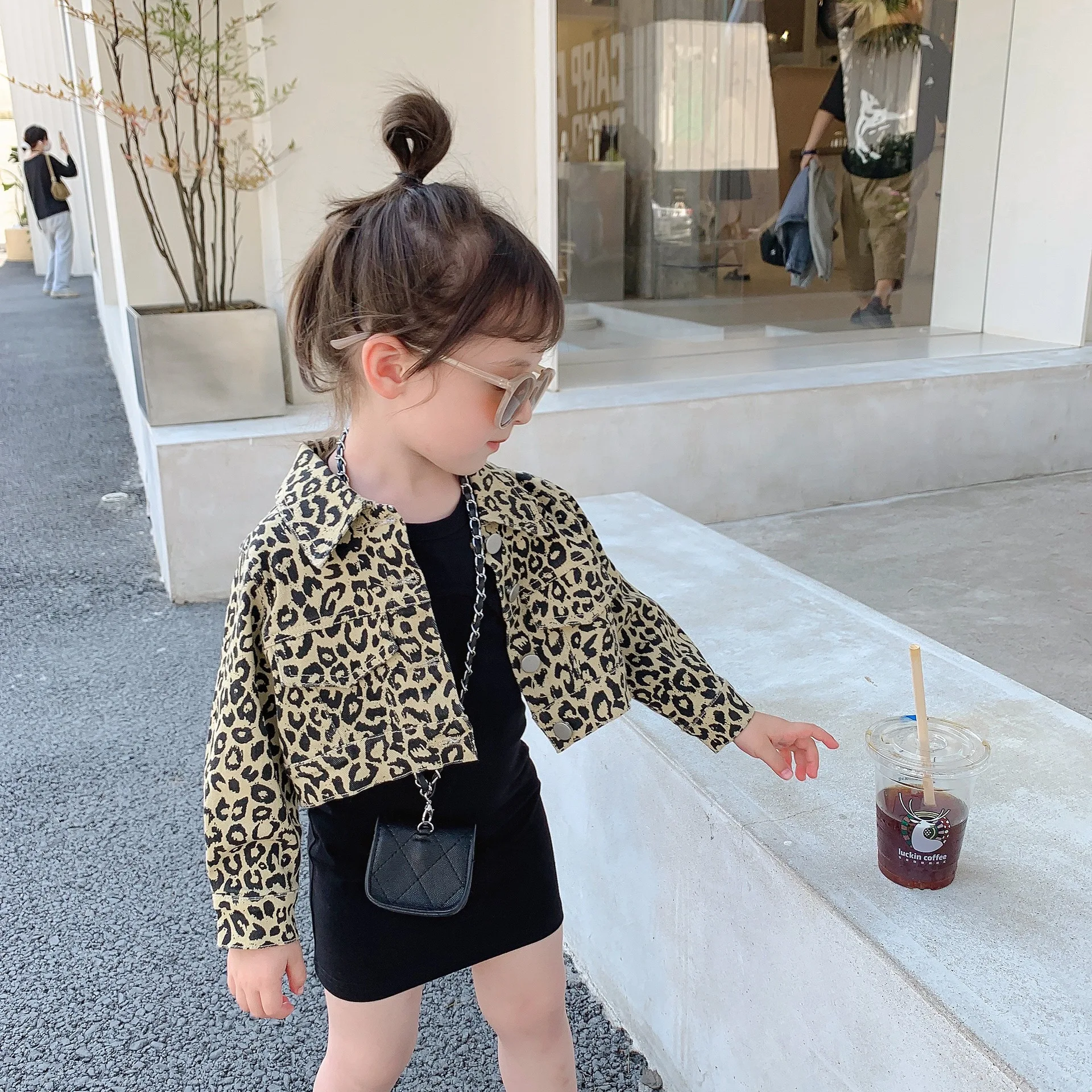 Leopard Print Coat For Little Girls