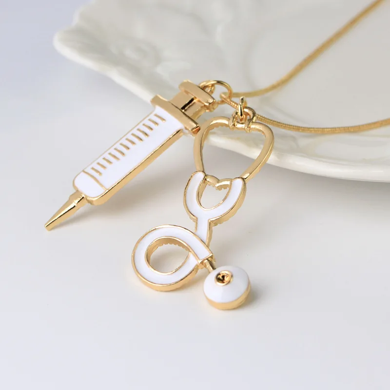 ZRM-Doctor-Medical-Stethoscope-Syringe-Necklace-Women-Nurses-Fashion ...