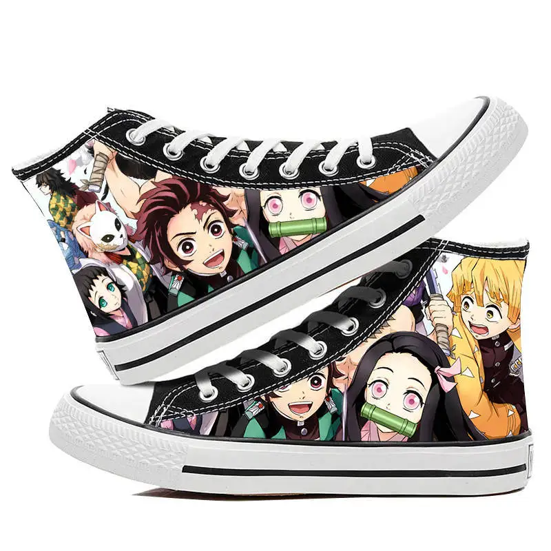Demon Slayer Kimetsu no Yaiba Trainers Lace Up Anime Cosplay Shoes ...