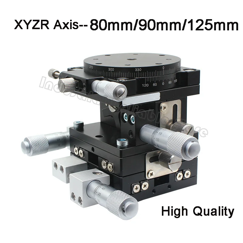 XYZR Sliding Table 4-Axis Sliding Table - 40x40mm Manual Linear Stage ...
