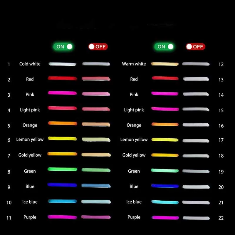 Names Of Neon Colors