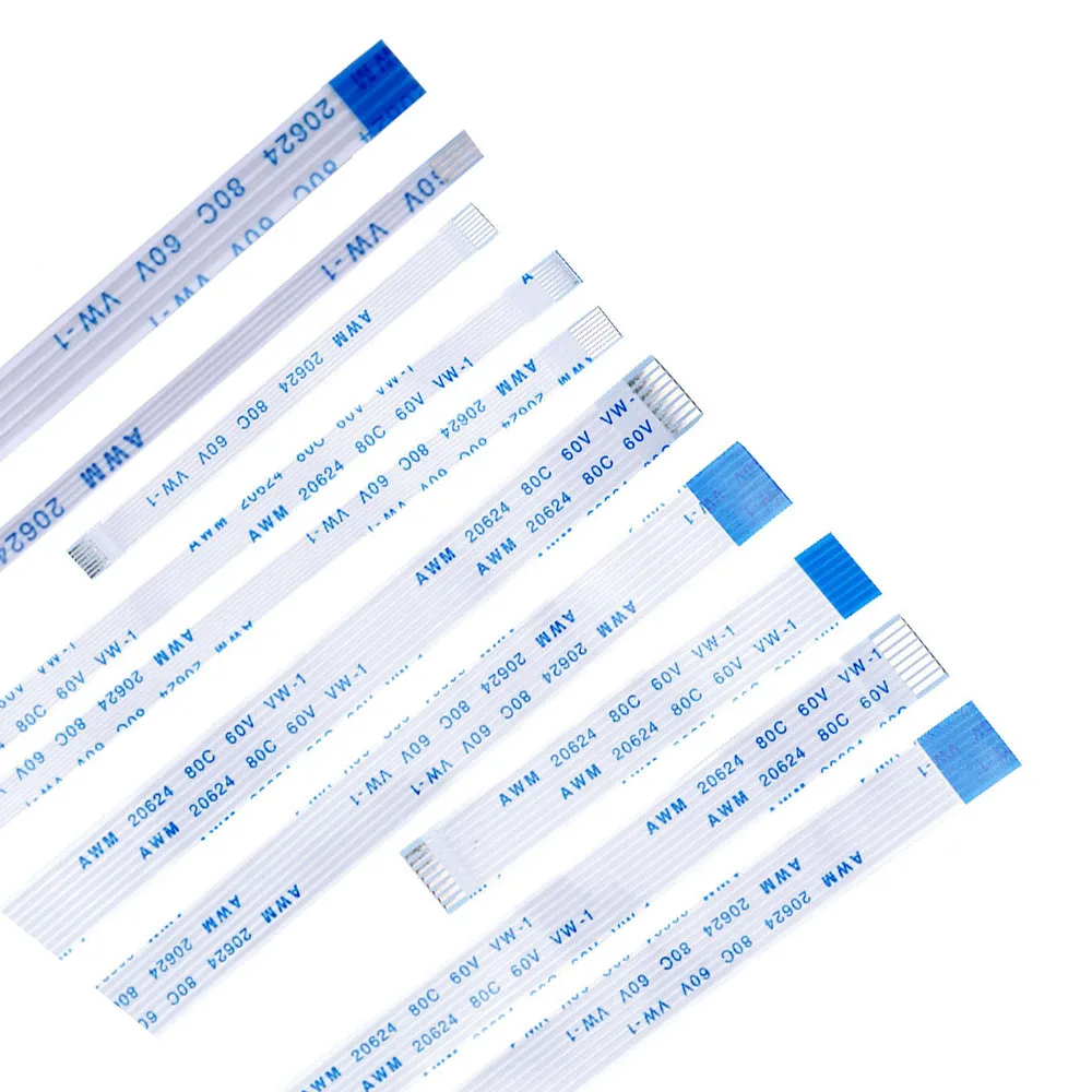 플랫 플렉시블 케이블 FFC FPC LCD 케이블 AWM 20624 80C 60V VW 1 피치 0.5 1.0MM 4P 40Pin 8P 12P 20P 24P 26P ...