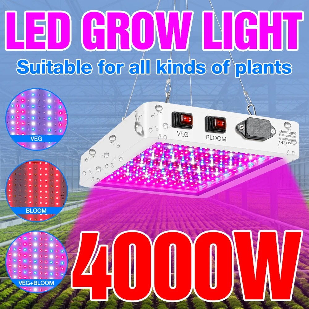 4000W-5000W-220V-Indoor-Lighting-Plant-Lamp-Grow-Light-Lampara-LED ...