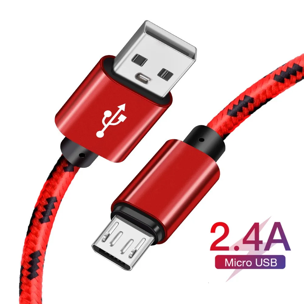Micro USB Cable Fast Charging For Xiaomi 4 Redmi Note 5 Pro Android ...