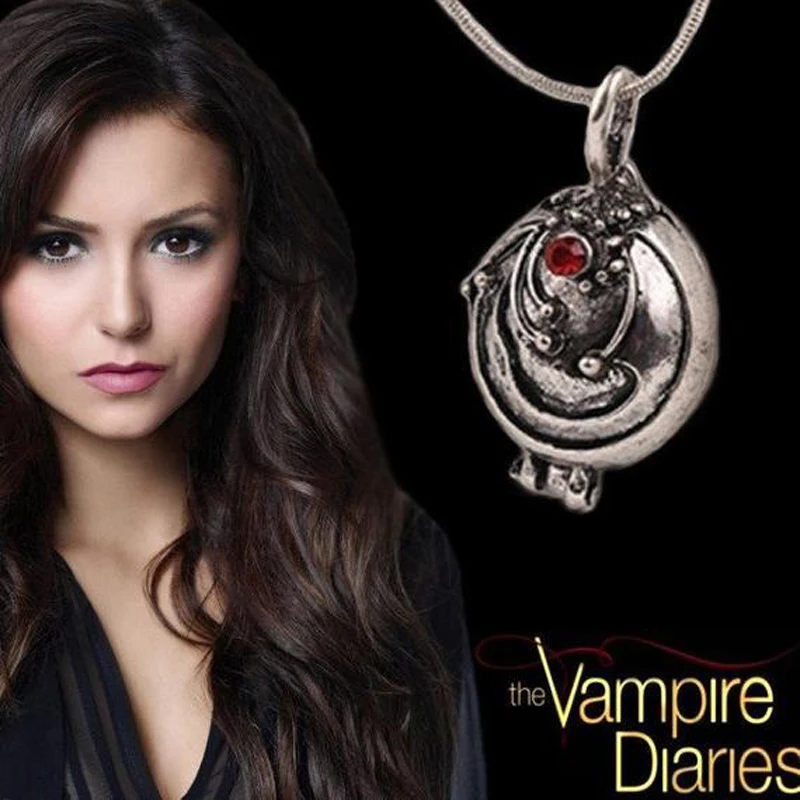 The Vampire Diaries Necklace Elena Gilbert Fashion Vervain Verbena ...