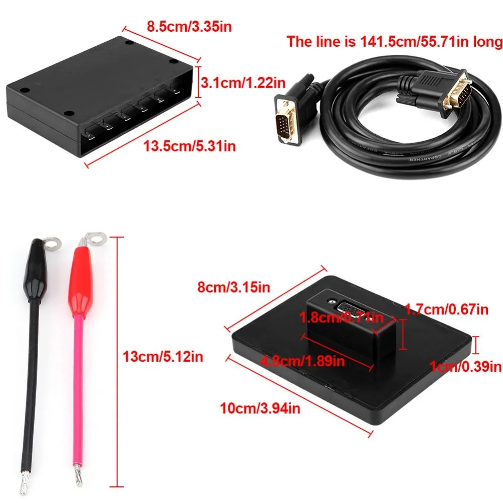 1 Set 12V / 24V 6 Gang Switch Panel Touch Screen Control Panel Box LED ...