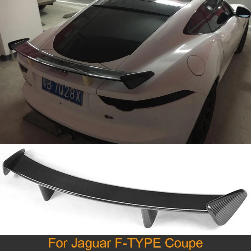 Carbon Fiber Hinten Stamm Spoiler Flügel für Jaguar F TYPE Coupe R S ...