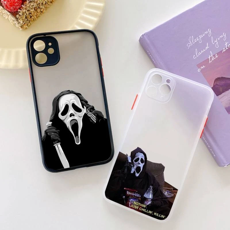 Ghostface Horror Scream Art Pattern Phone Case Matte Transparent For ...