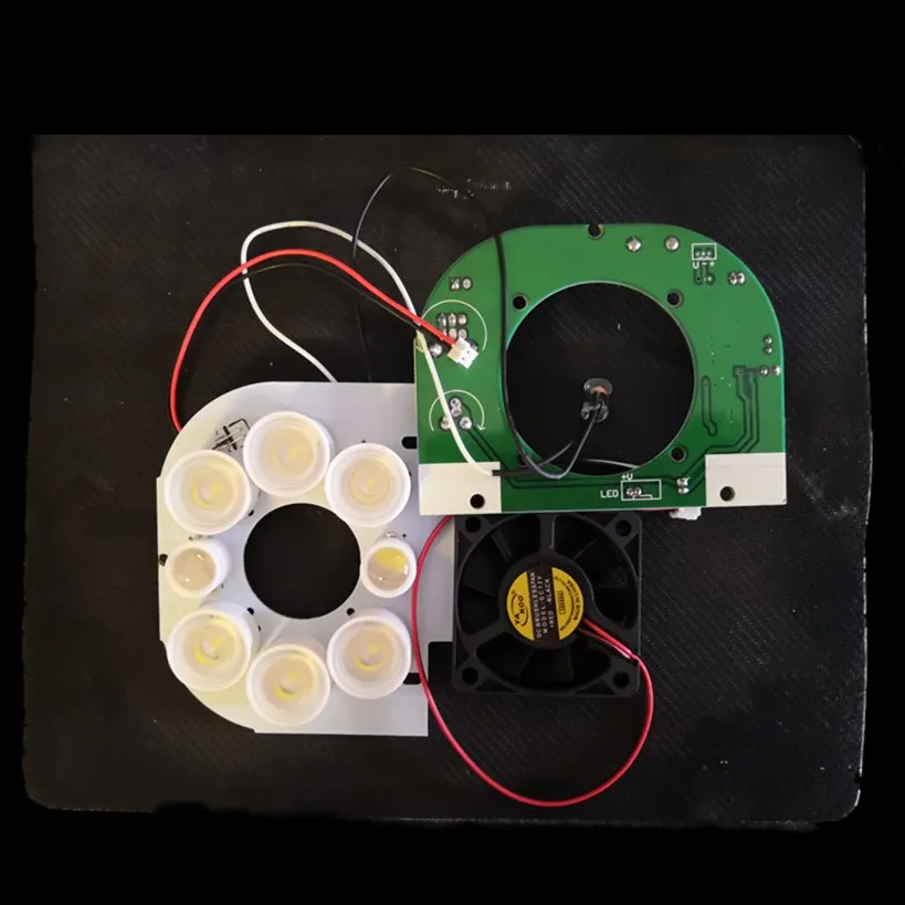 White Light Led Board Cctv Camera Module With Control Panel Camera Fill ...