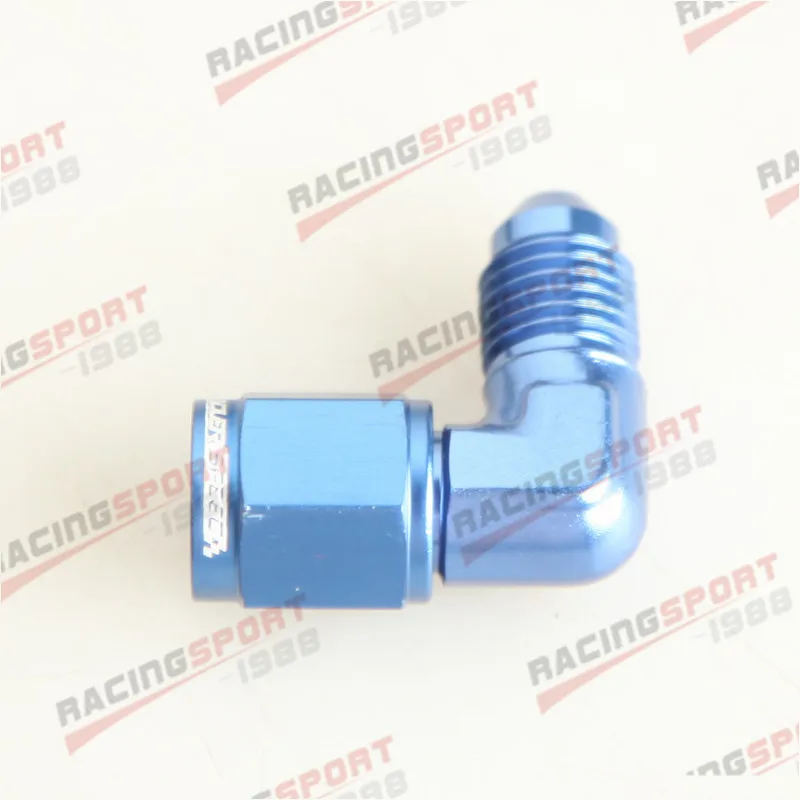 4an -4 An4 90 Degree Female To Male Aluminium Fittings Adapter - Engine ...